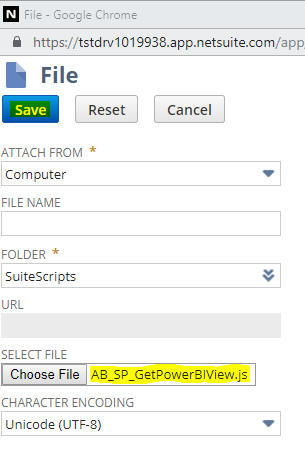Creating PowerBI Custom Portlets in NetSuite