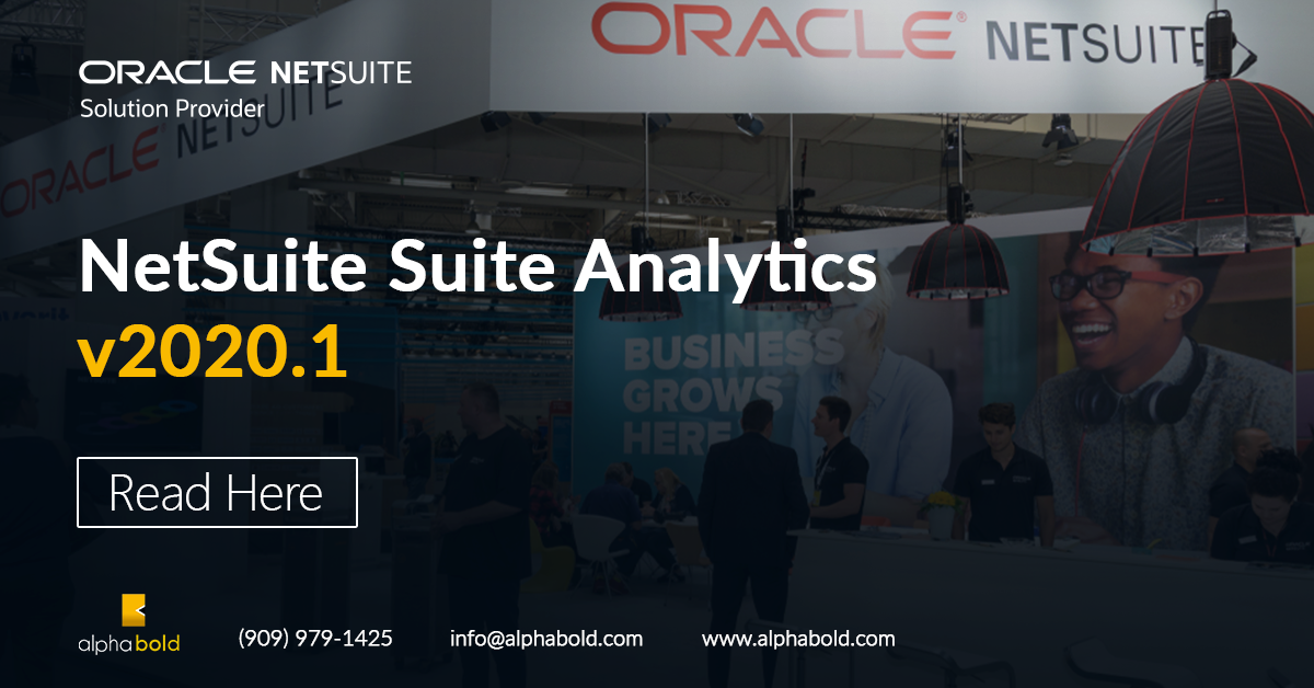 NetSuite Suite Analytics v2020.1